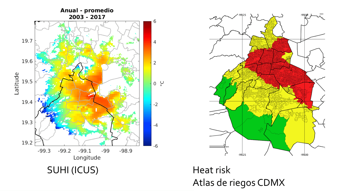 Islas de calor, pobreza energética y confort térmico en México